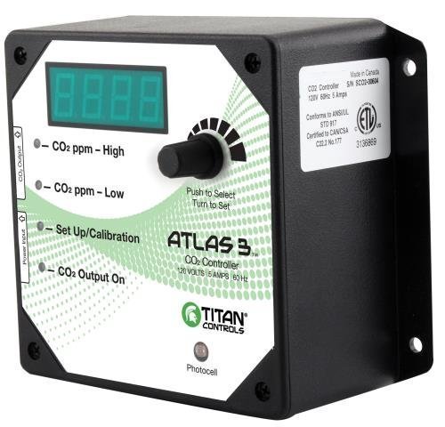Titan Controls Atlas 3 Day and Night Carbon Dioxide Gas Monitor and ...
